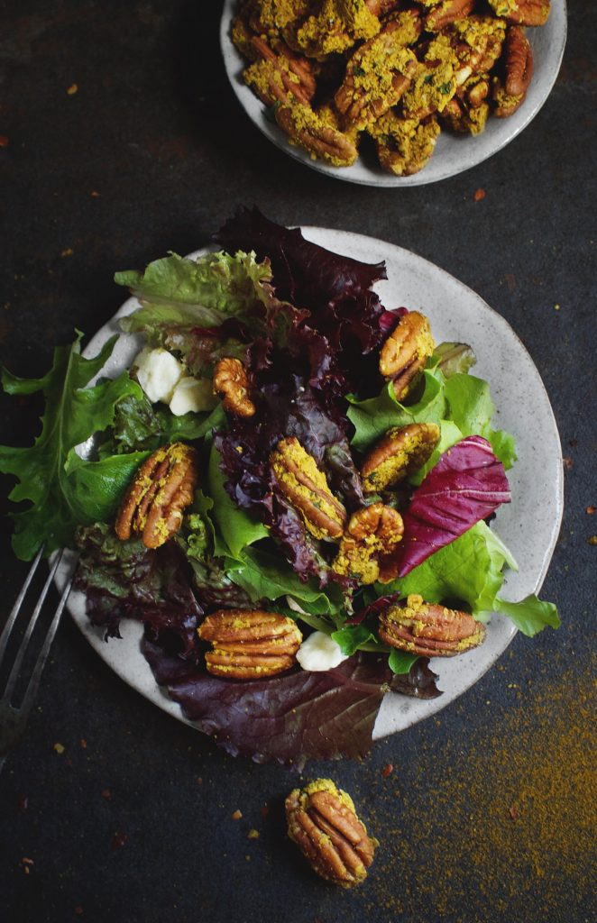 Low-Carb Curry Crusted Pecans Recipe - Simply So Healthy