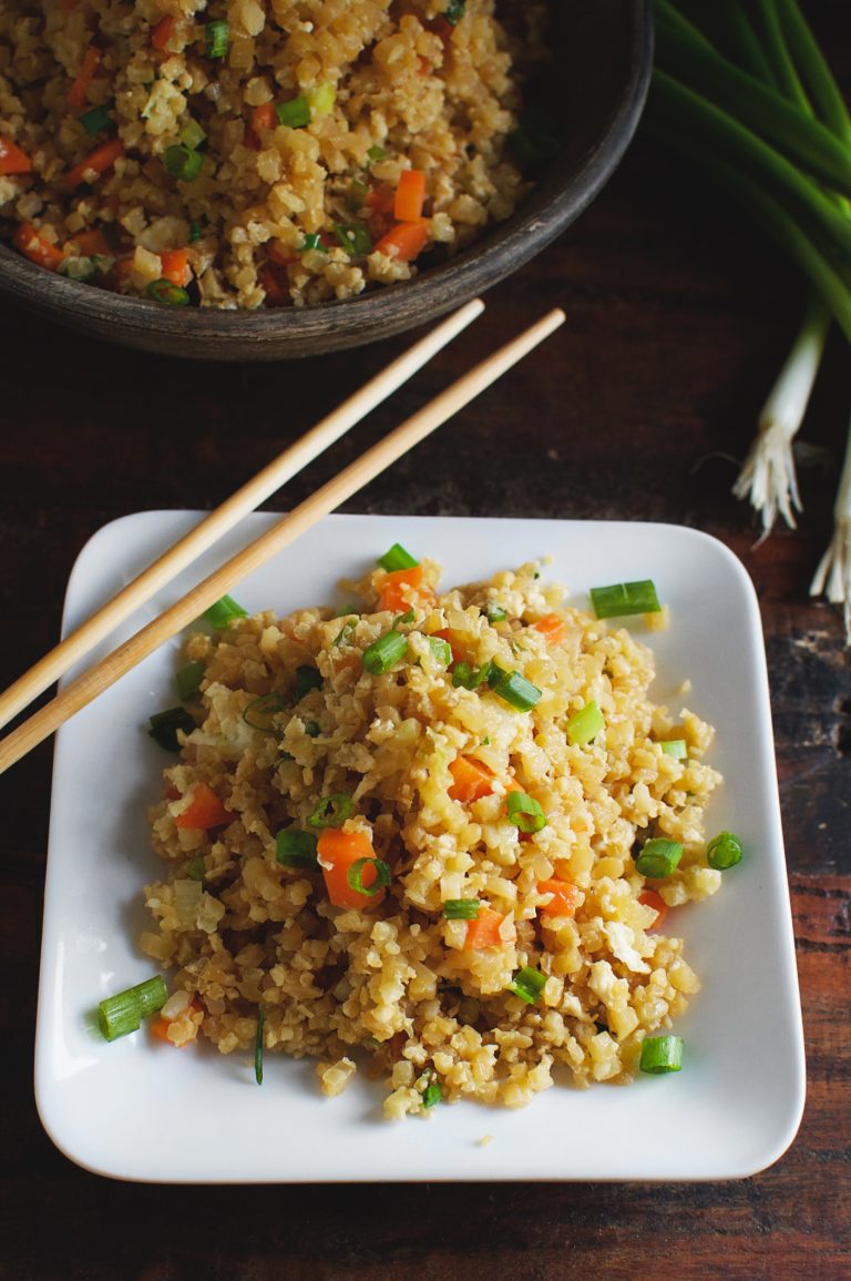 Easy Low-Carb Cauliflower Fried Rice Recipe - Simply So Healthy
