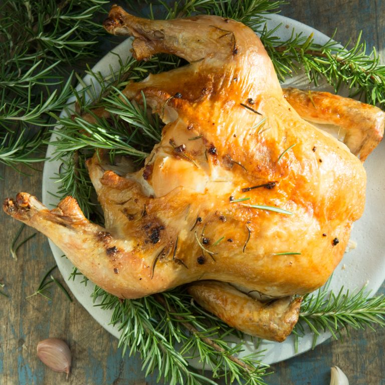 Garlic Rosemary Roasted Chicken - Simply So Healthy